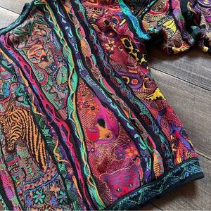 COOGI | Sweaters | Vintage Coogi 9s Vivid Jungle Animal Print 3d ...